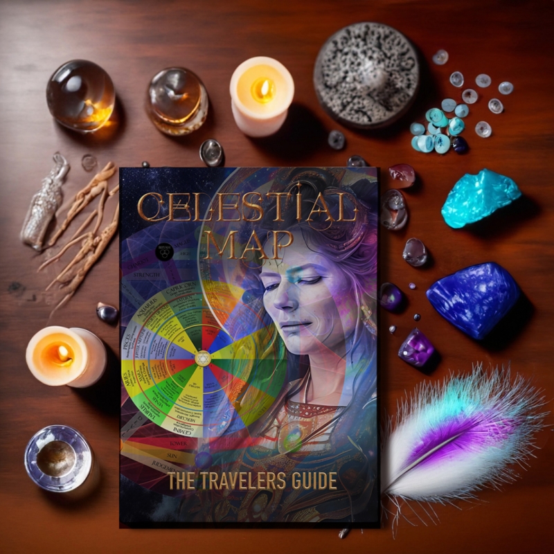Celestial Map – Travelers Guide Book – Rain Juvoli